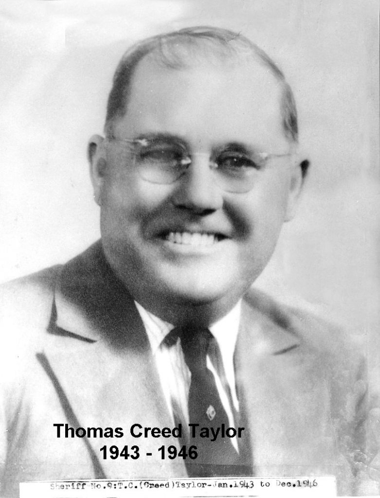 Thomas Creed Taylor – The Old Sheriffs Museum and Research Center